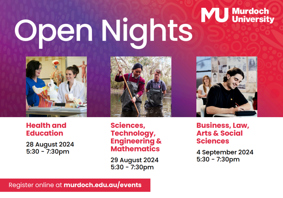 Murdoch University Upcoming Open Nights | Canning Vale College